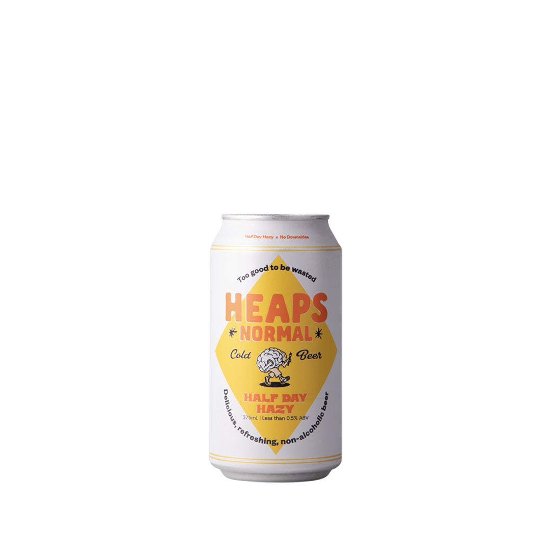 Heaps Normal Half Day Hazy 355ml - Non Alcoholic | Blackhearts and Sparrows