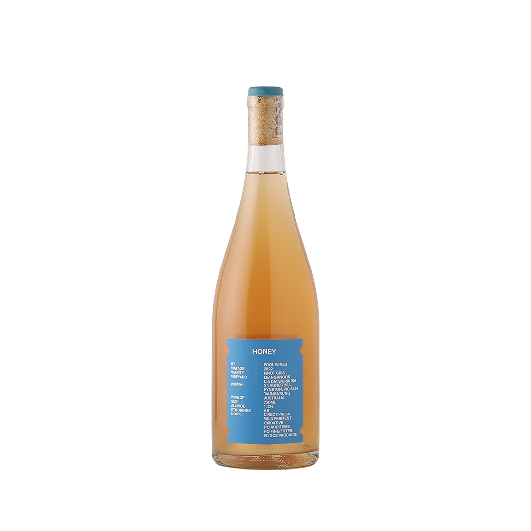 Pool Wines Honey Pinot Gris 2022 - Pink/Orange | Blackhearts and Sparrows