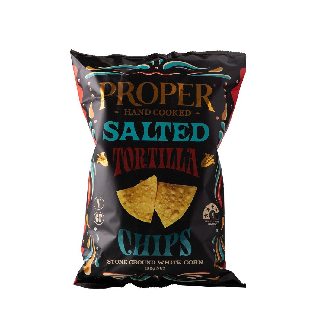 Proper Chips Salted Tortilla 150g - Food | Blackhearts and Sparrows