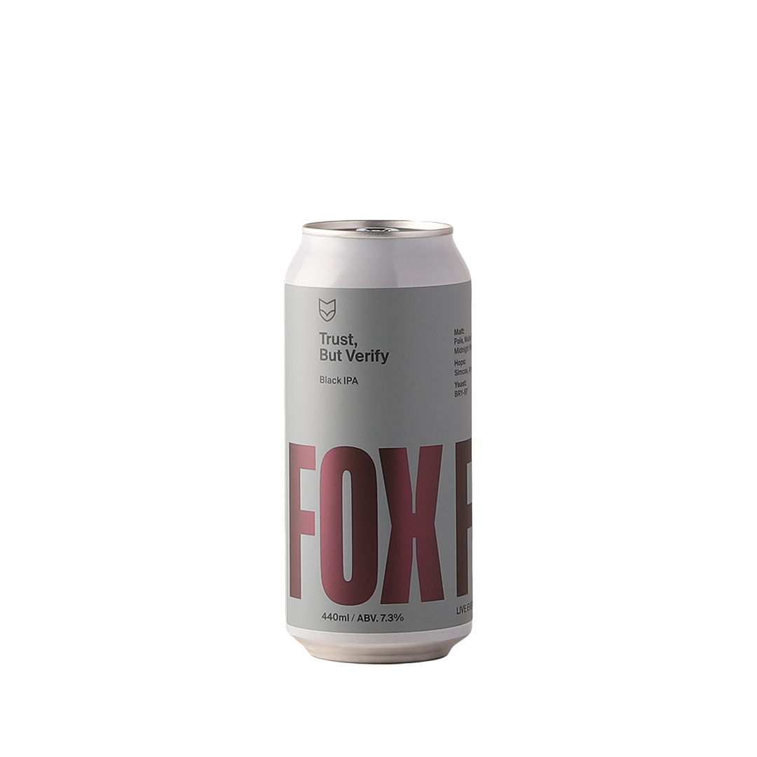 Fox Friday Trust, But Verify Black IPA - Beer | Blackhearts and Sparrows