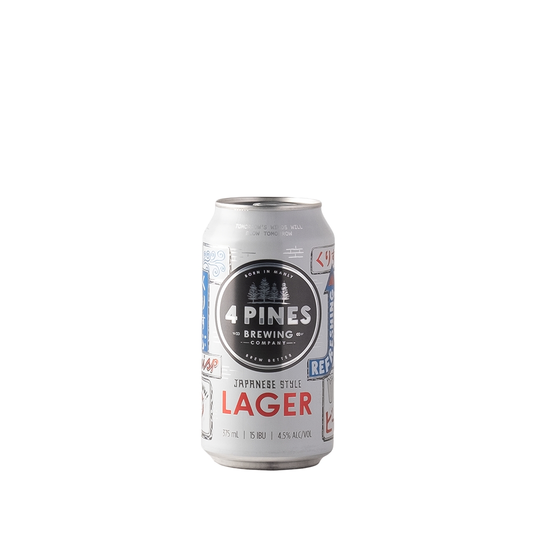 4 Pines Japanese Lager 375ml - Beer | Blackhearts and Sparrows