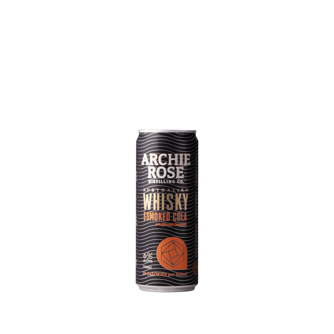 Archie Rose Whisky & Smoked Cola with Blood Orange 330ml - Spirits ...
