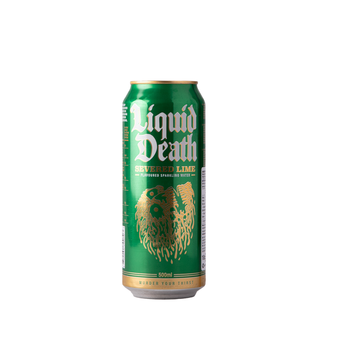 Liquid Death Severed Lime Sparkling Water 500ml - Non Alcoholic ...