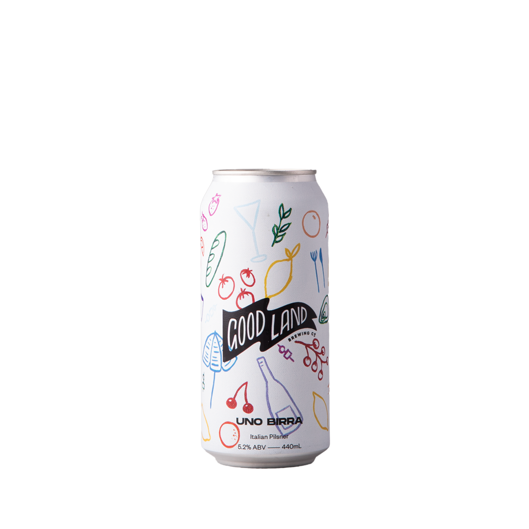 Good Land Uno Birra Italian Pilsner 440ml - Beer | Blackhearts and Sparrows