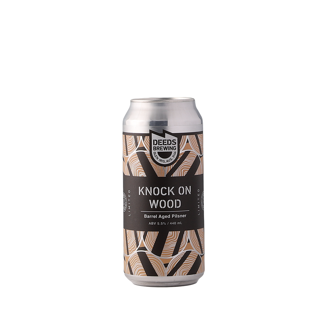 Deeds Knock On Wood Barrel Aged Pilsner - Beer | Blackhearts and Sparrows